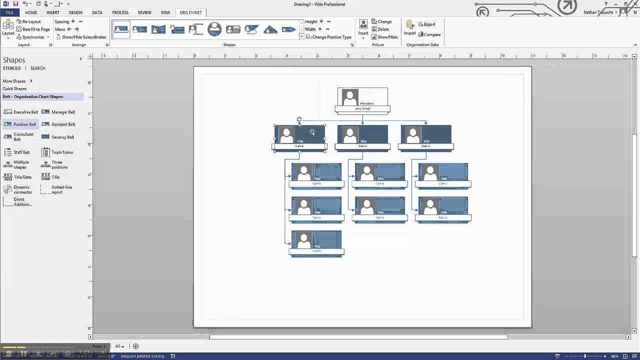 Vsio DIY Organization Chart - YouTube
