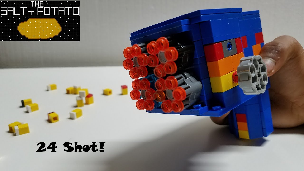 LEGO 24 Shot Gatling Gun [ With Bullet Storage ] - YouTube
