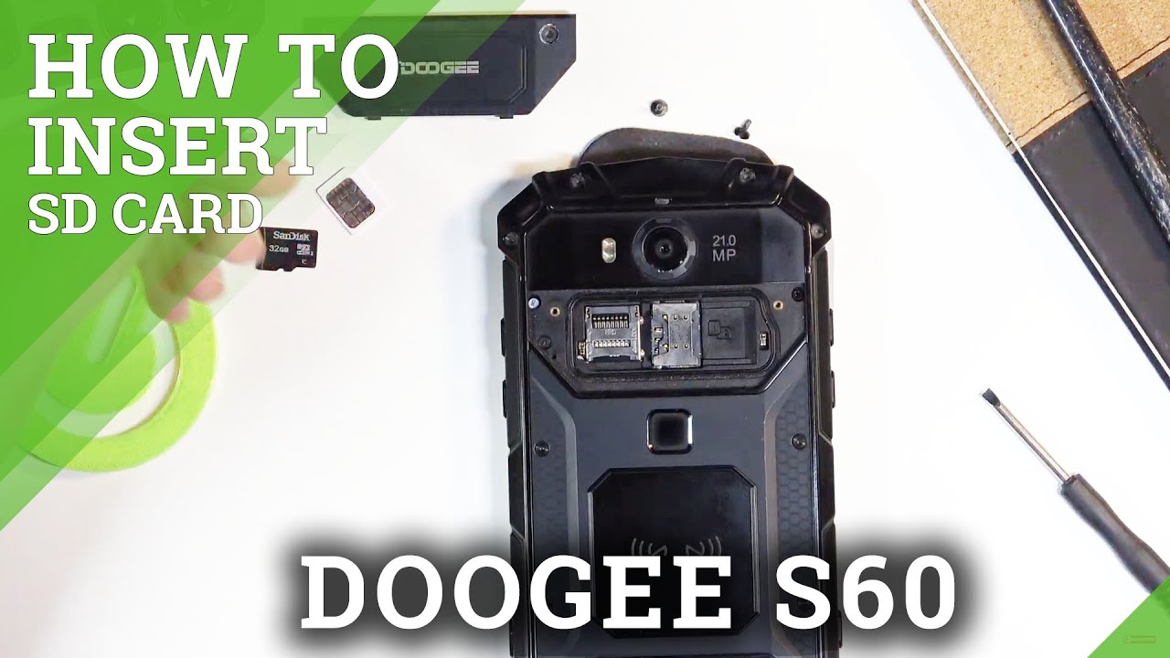 How to Put SIM and SD Card to DOOGEE S60 – Insert SIM and SD Card - YouTube