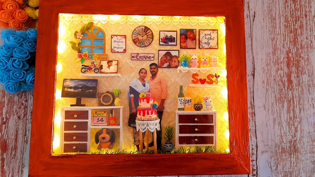 photo frame |shadow box | customised gifts - YouTube