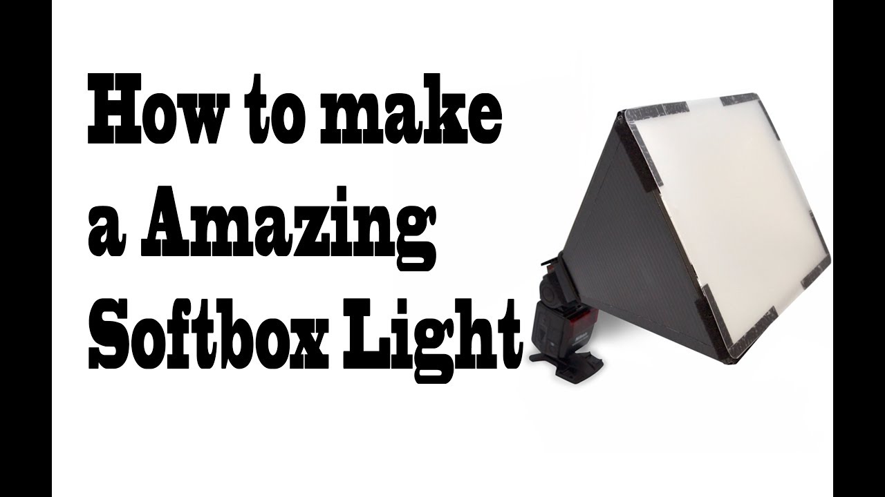 How to make a Amazing Soft-box Light. DIY - YouTube