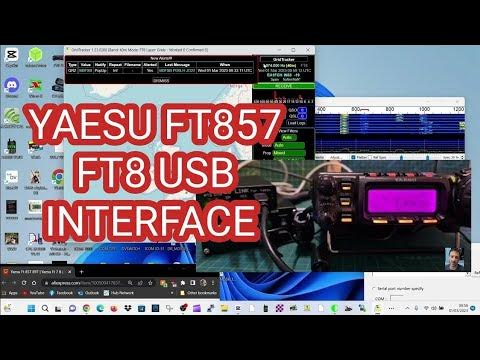 YAESU FT-857D ,FT8 - U5 LINK USB Interface - YouTube