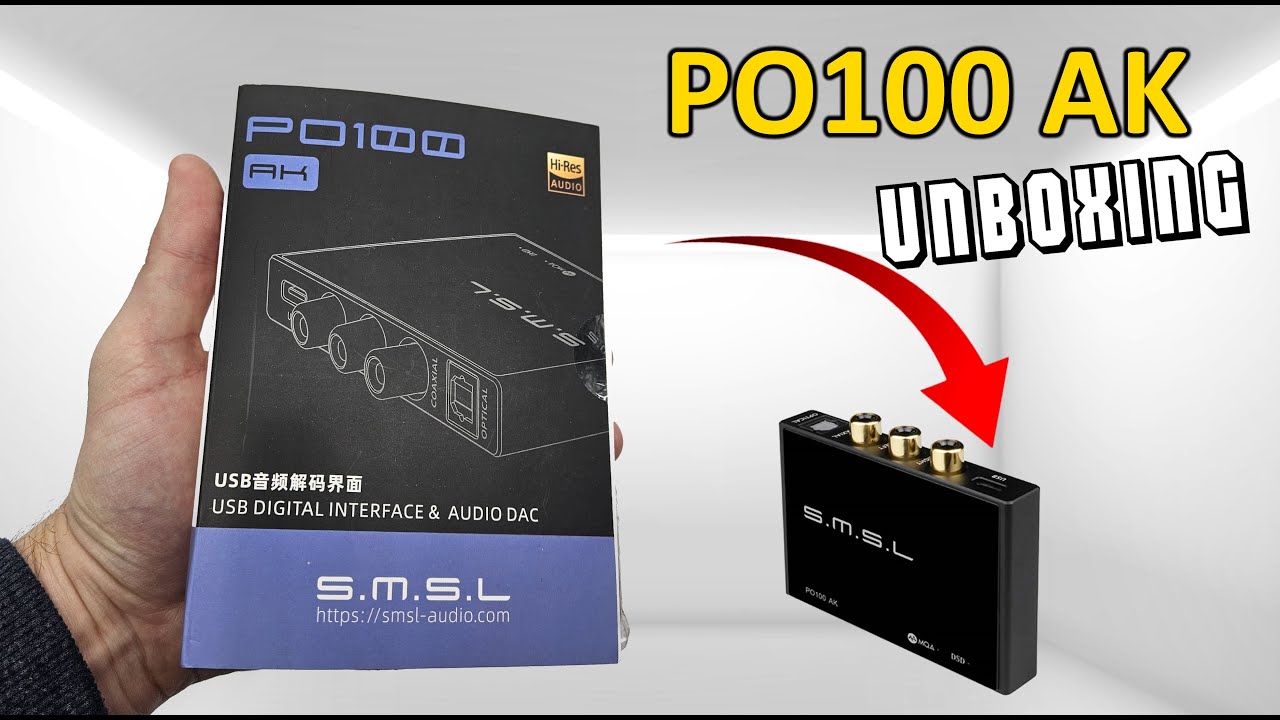 UNBOXING SMSL PO100 AK Digital Interface - ASMR - YouTube