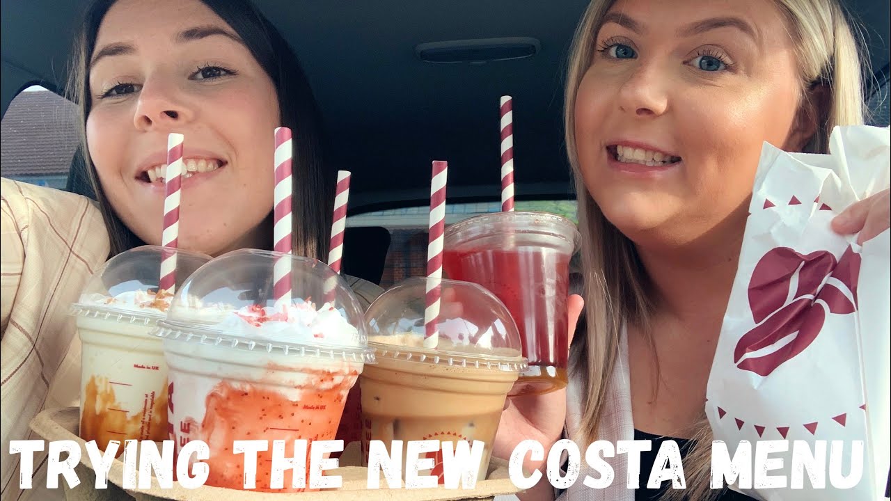 TRYING THE NEW COSTA MENU | JESS AND LOU - YouTube
