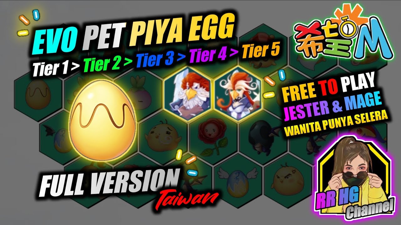 EVO PET PIYA EGG SEAL MOBILE PLAYWITH TIER 1 - 5 LENGKAP | SEAL ONLINE ...