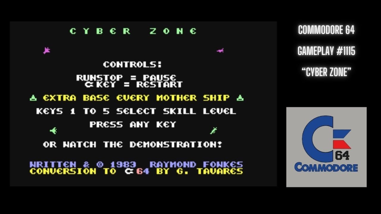 Cyber Zone (Commodore 64 / Gameplay #1115) - YouTube