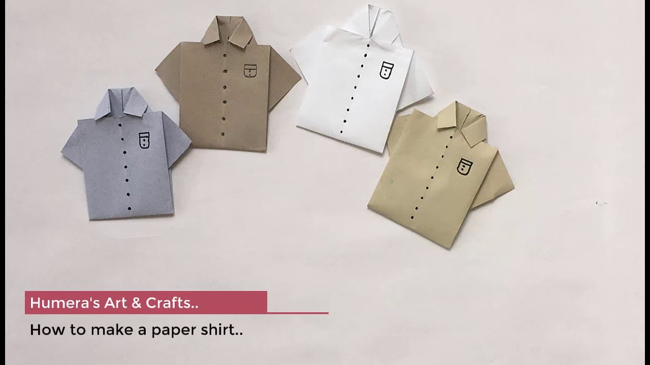 01 How to make a paper shirt - YouTube