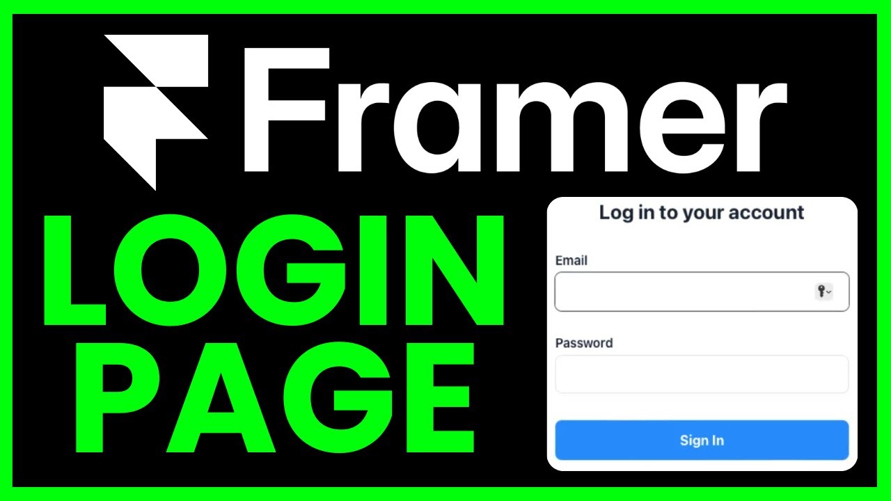 How To MAKE A LOGIN PAGE In Framer (QUICK & EASY) 2026 - YouTube