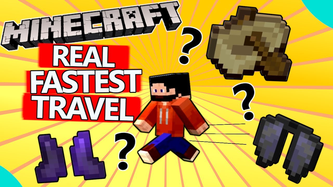 TOP 5 ways to TRAVEL in Minecraft | REAL Fastest Way To Travel - YouTube