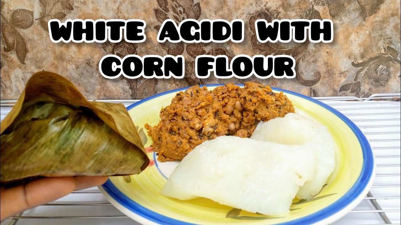 How to make Agidi with corn flour | Eko or kaafa recipe | white agidi # ...