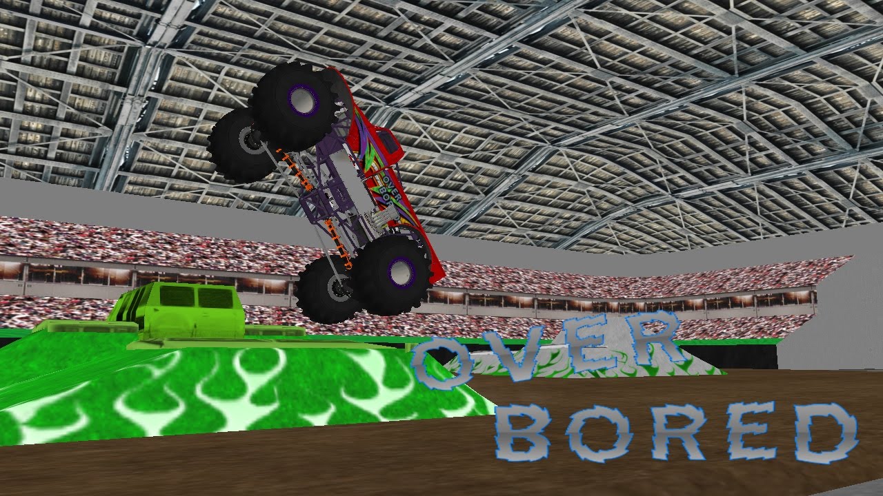 Rigs of Rods Monster Jam Over Bored Freestyle at Southaven 2013 - YouTube