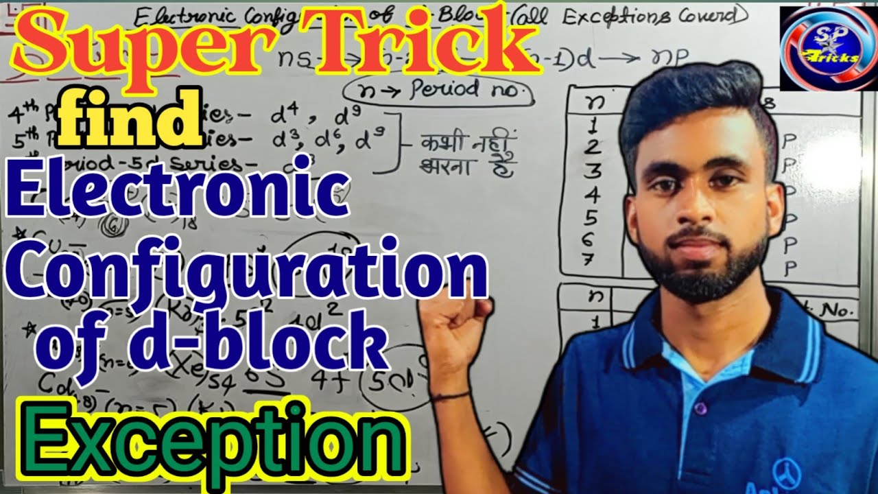 Electronic configuration of d block trick| d block ka electronic ...