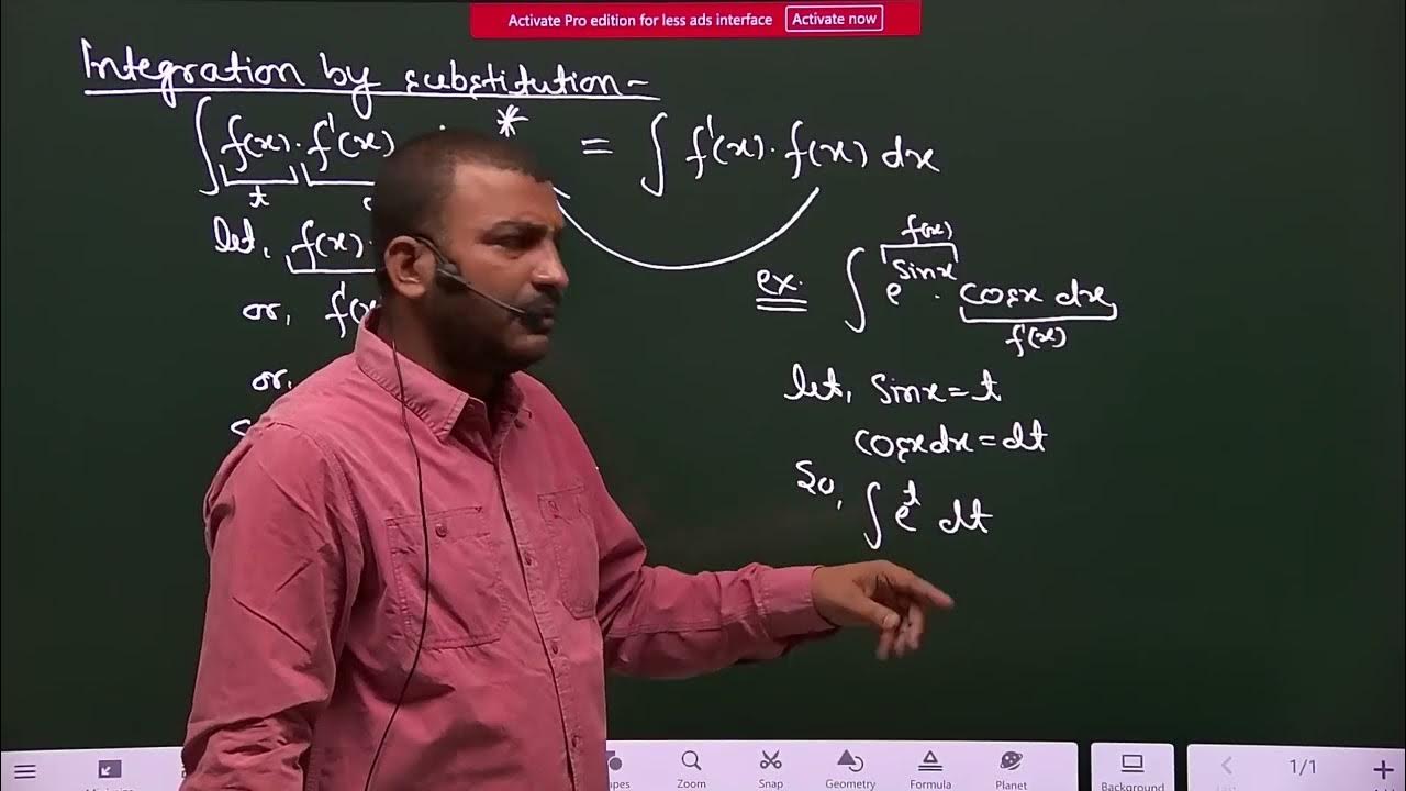 class 12th maths part 2 introduction exercise 7 2 integration by substitution - YouTube