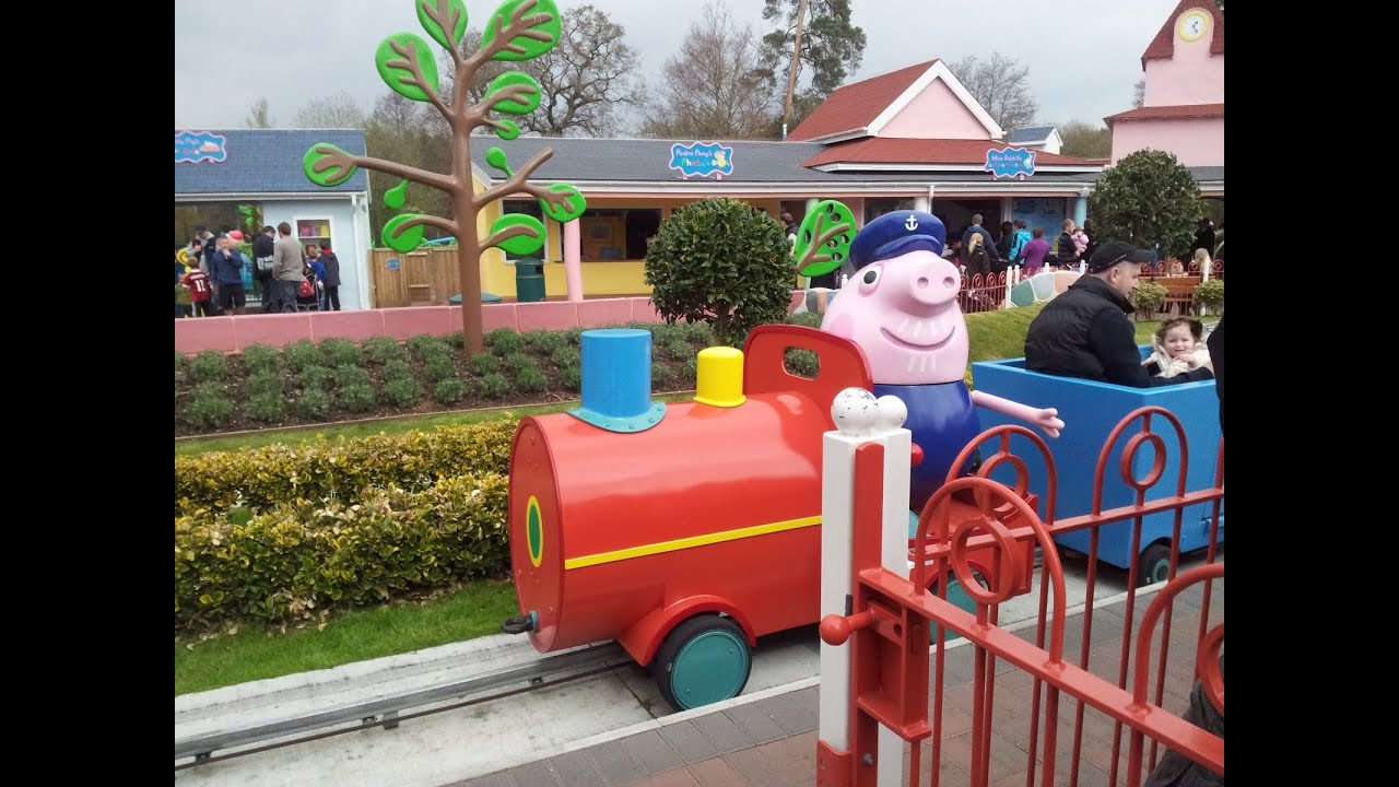 Peppa Pig World ★★★ Grandpa Pigs Little Train Ride - YouTube
