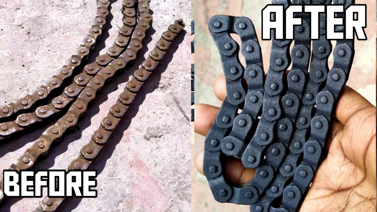 Rusty BMX Bike Chain Restoration. (4K) - YouTube