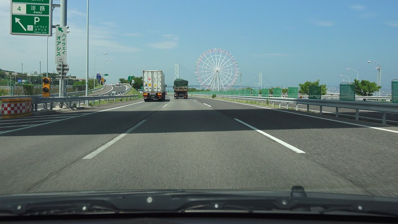 4K E28神戸淡路鳴門自動車道 上り・全線等速 鳴門IC→神戸西IC→三木JCT（→山陽道神戸JCT） 2017年8月撮影版 - YouTube