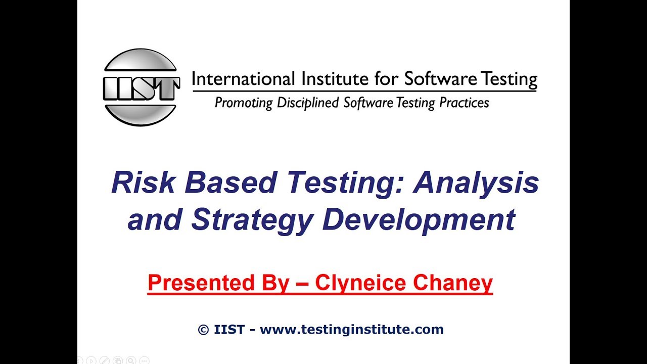 Software Testing Training | Risk Based Testing Analysis and Strategy ...