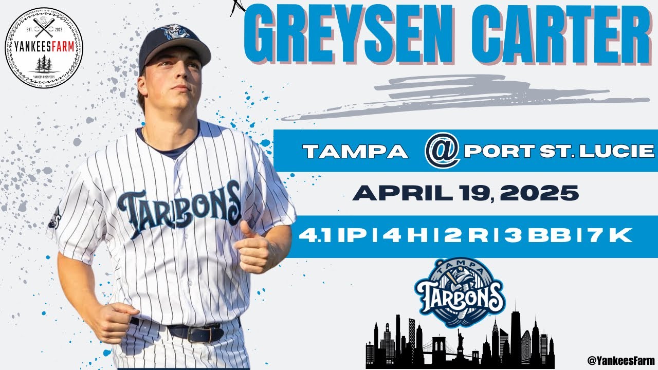 Greysen Carter Vs. Port Saint Lucie Mets 4/19/25 - YouTube