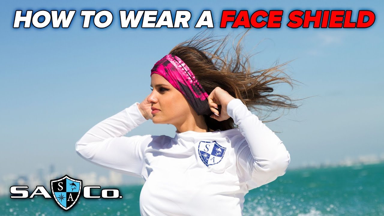 SA Co. | How to wear a Face Shield | SA Fishing TV - YouTube