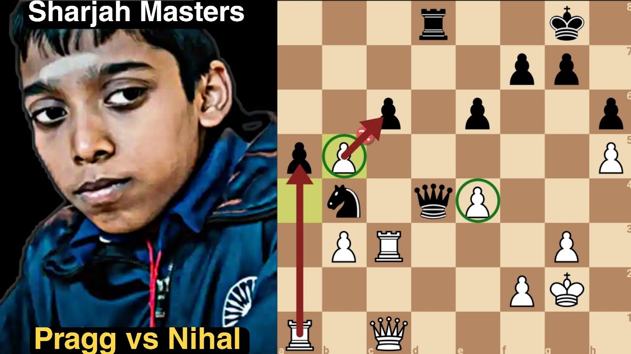 Two Indian Stars Face-to-Face | Pragg vs Nihal | Sharjah Masters 2023 ...