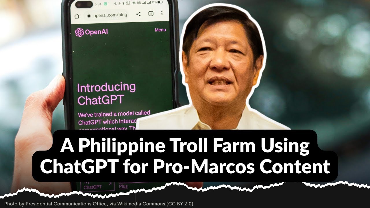 Caught: A Philippine Troll Farm Using ChatGPT for Pro-Marcos Content ...