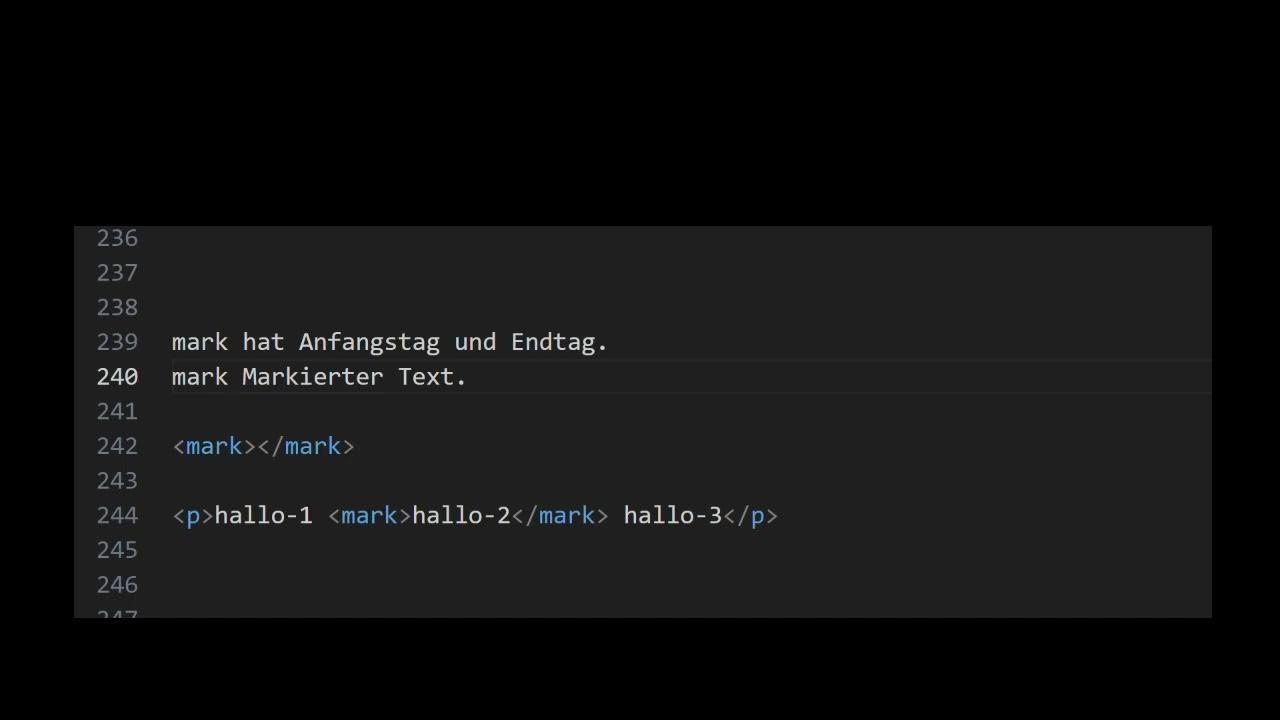Mark HTML lernen - YouTube