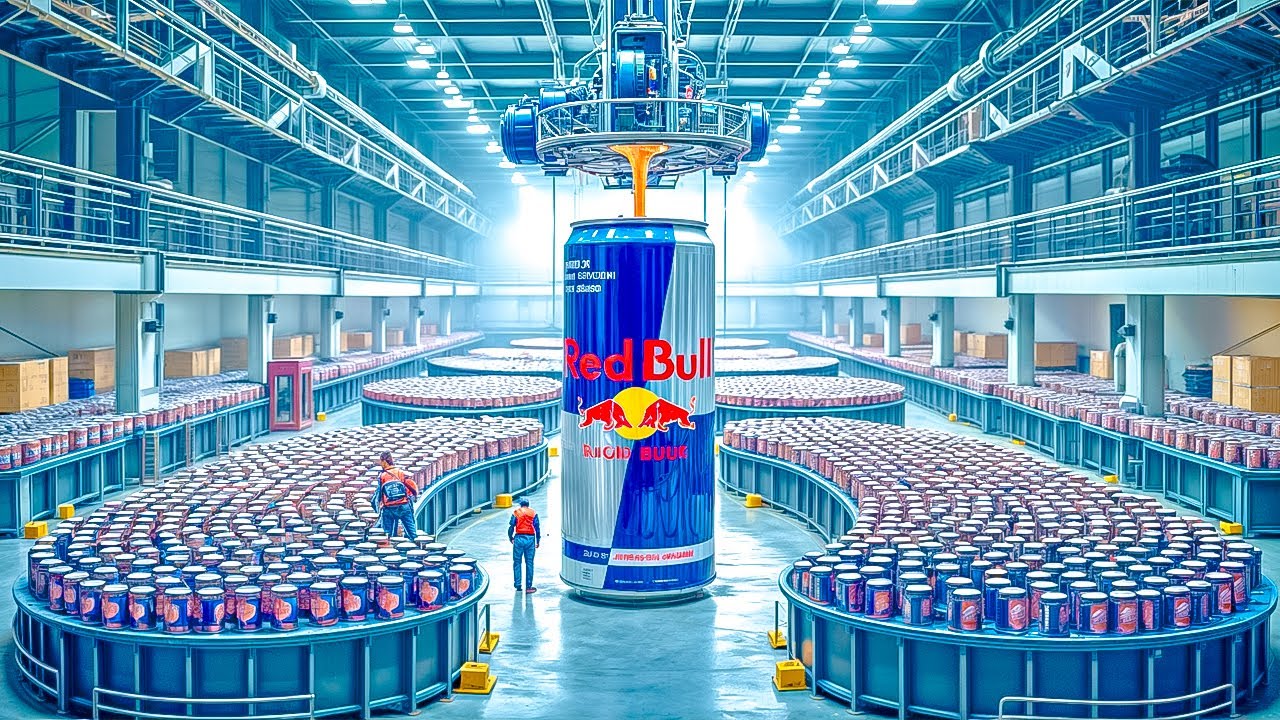 How RED BULL Is Made: Inside the Factory Process! - YouTube