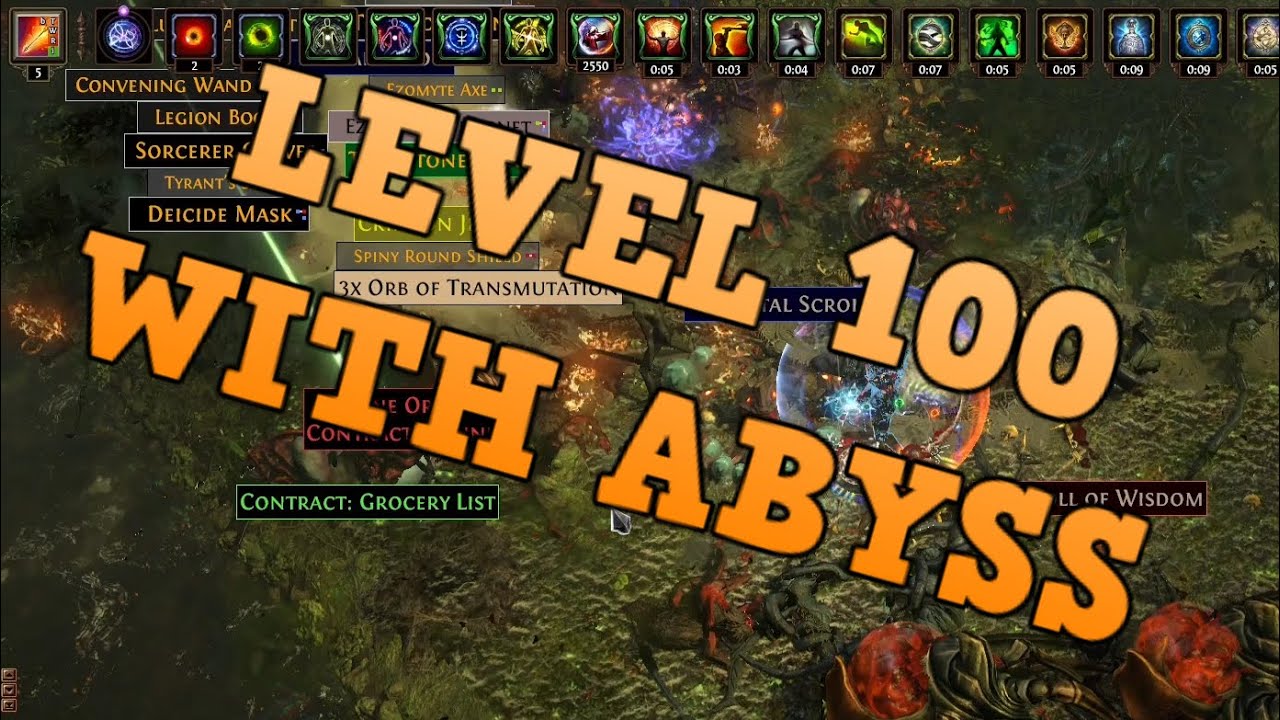 Level 100 WITH ABYSS? | ATLASTREE | POE | PATH OF EXILE - YouTube