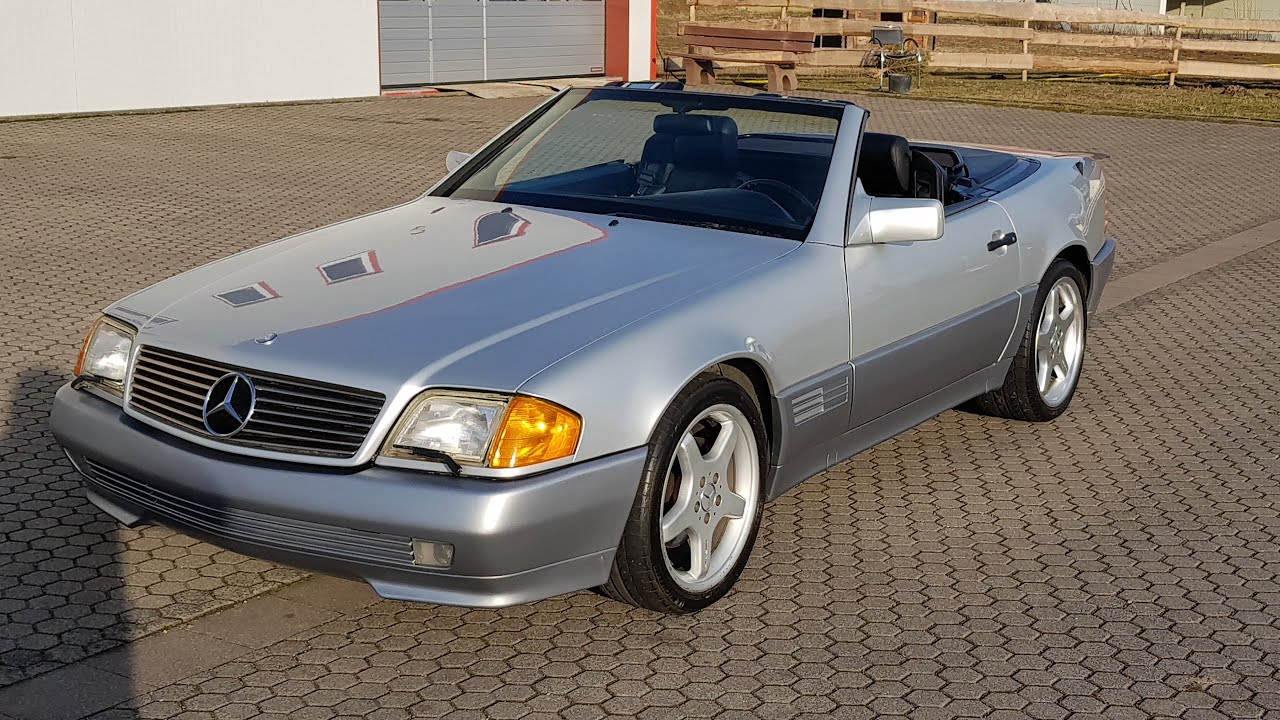 1991 Mercedes SL500 Brillantsilber - YouTube