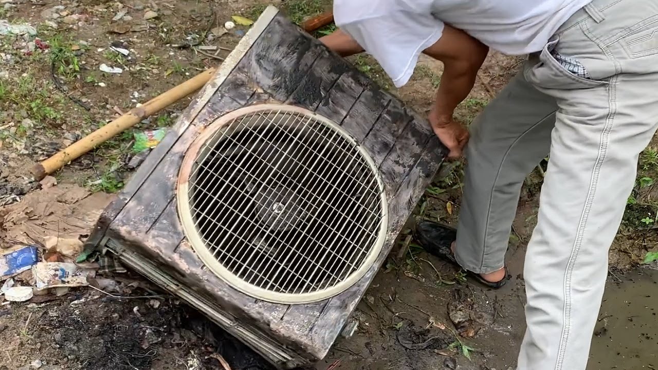 Restoration Of Old Daikin Air Conditioner Outdoor Unit Flooded ...