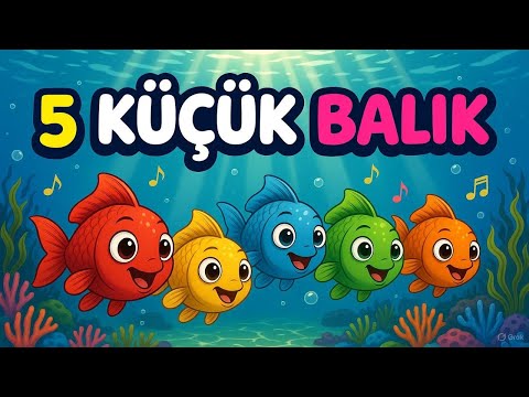 5 Küçük Balık 🐟 | Sayıları Öğreten Eğitici Çocuk Şarkısı | Afacan Çocuklar