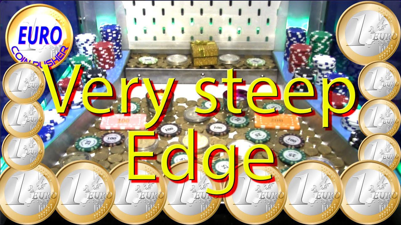 Very Steep Edge, hard game - Euro Coin Pusher Episode 242 - YouTube