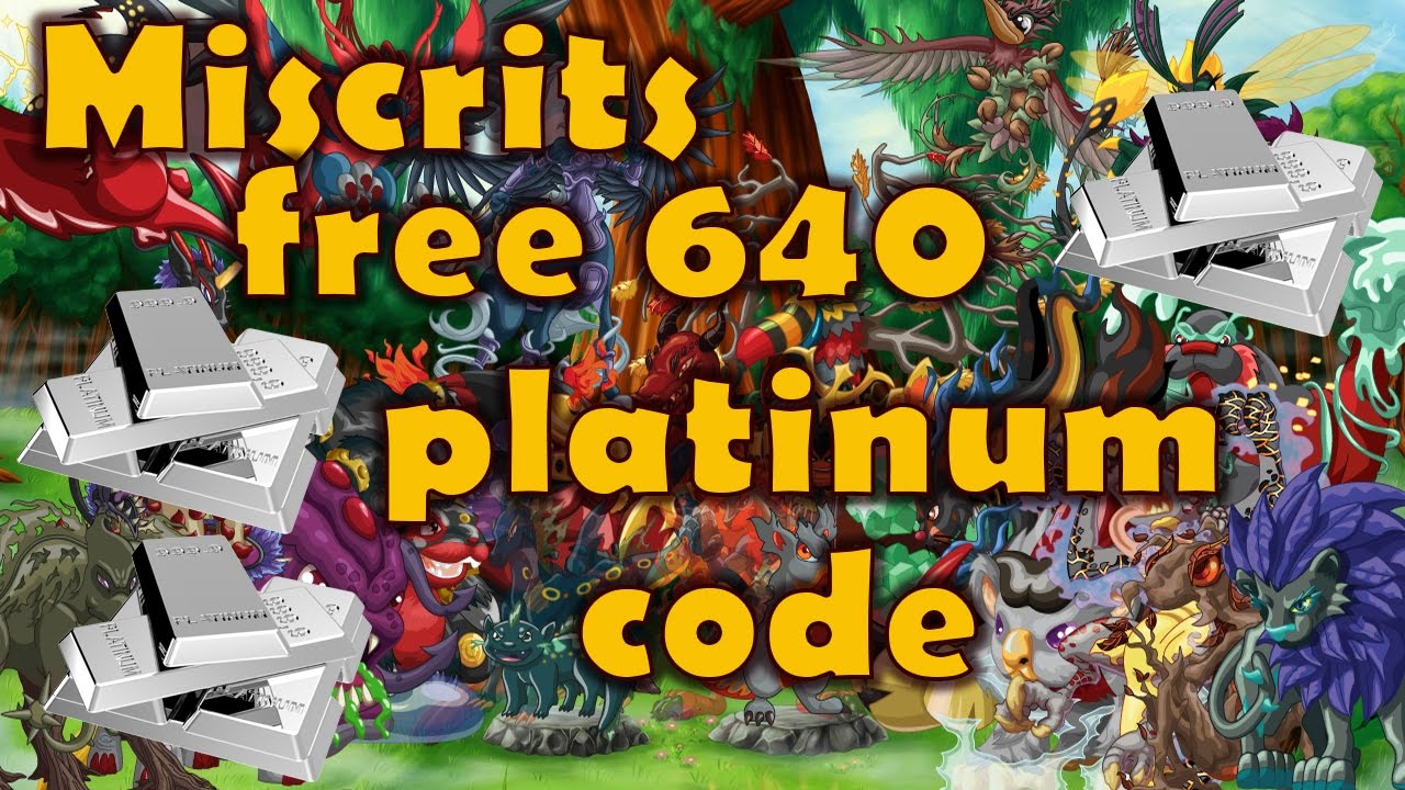 Miscrits Free 640 Platinum Code 640 YouTube miscrits-free-640-platinum-code-640-youtube