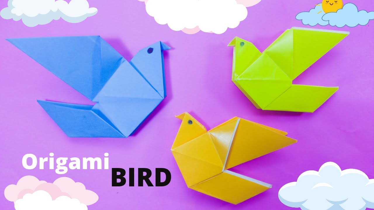 ORIGAMI BIRD | DOVE FROM PAPER | ORIGAMI BIRD TUTORIAL - YouTube