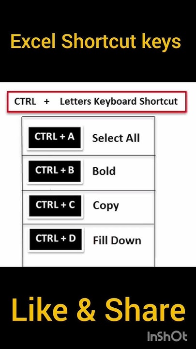 Shortcut Keys In Excel Short Shorts Shortsfeed Viral Exceltips Excel Msexcel Youtube