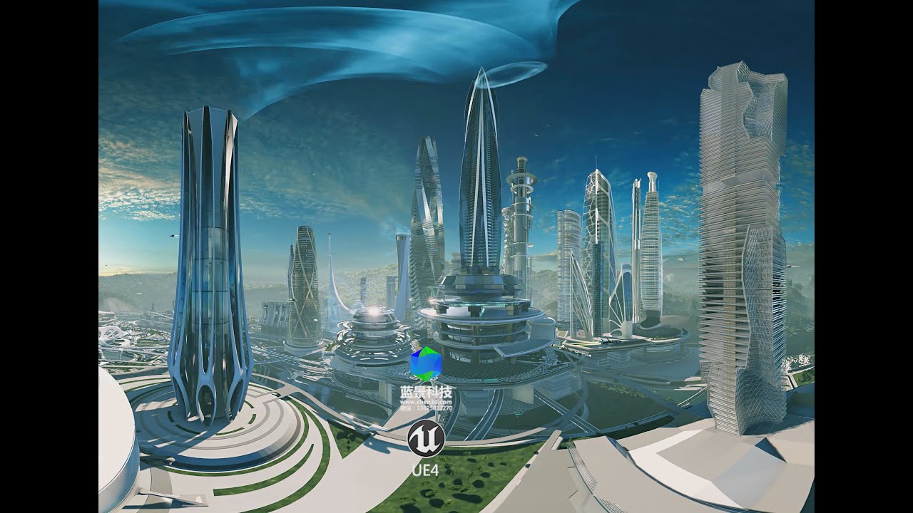 metaverse of future city,made by UE4 - YouTube