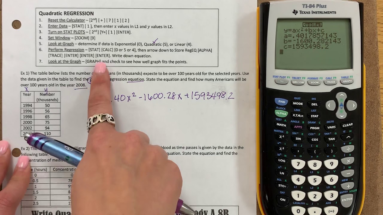 Quadratic Regression Youtube 0843