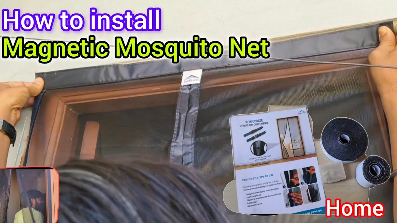 How to install Magnetic mosquito net for door #mosquito #kit # ...