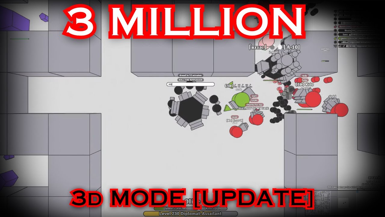 NEW UPDATE ON ARRAS.IO - 3D MODE! | Arras.io Old Dreadnoughts 3 Million ...