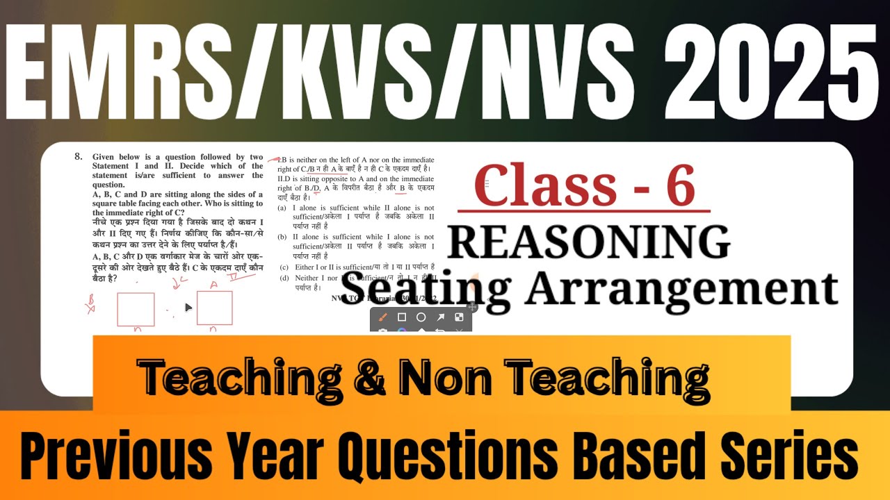 EMRS Reasoning Classes/KVS NVS 2025 Reasoning Classes/Reasoning Seating ...