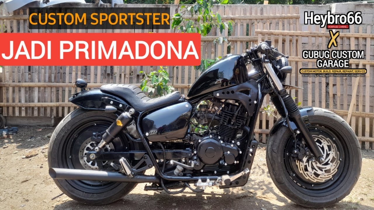 Bobber Sportster Yamaha Byson - YouTube