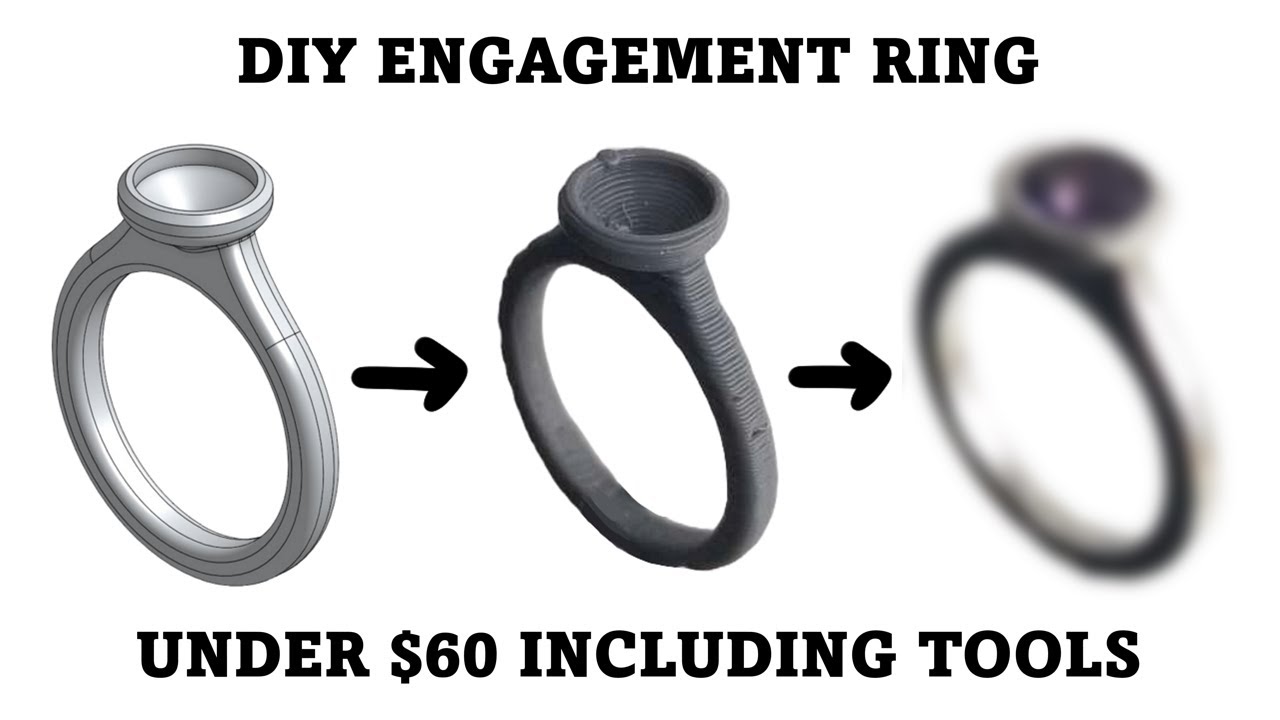 DIY custom engagement ring with no jewelry making experience - YouTube