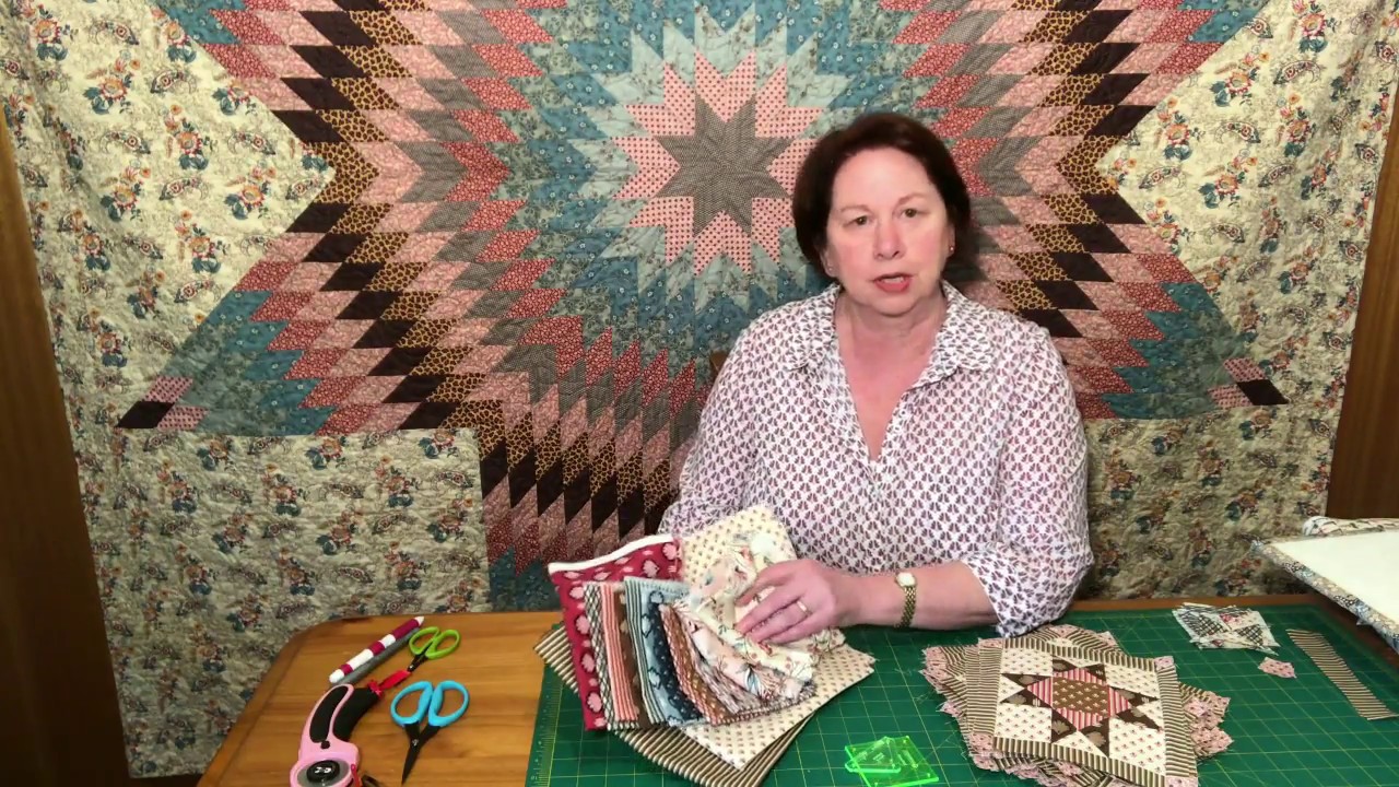 Réaliser le Quilt Mystère "Bathwick", Block #2 de Karen Styles - YouTube