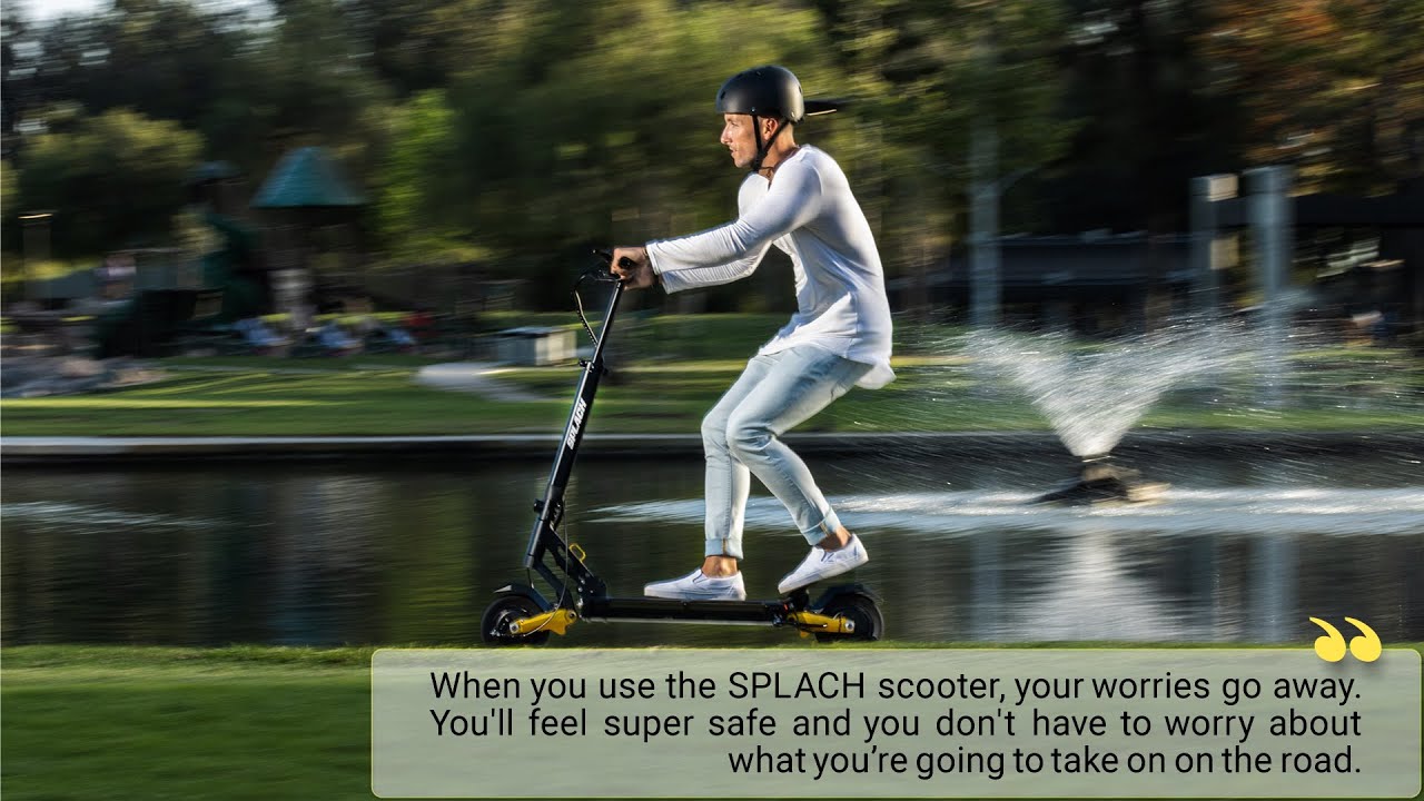 SPLACH TWIN E-Scooter Brings A New Look for Weekdays & Weekends! - YouTube