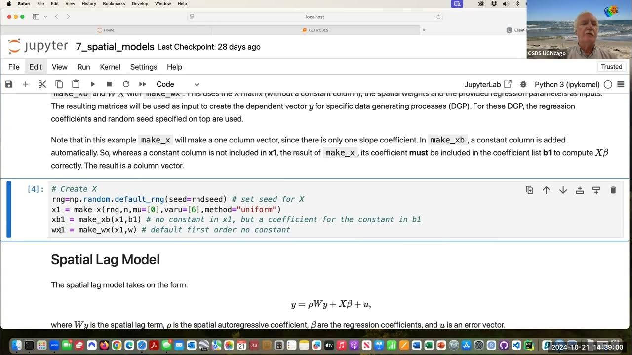 Applied Spatial Regression Analysis - Notebooks: Simulating Spatial Processes - YouTube