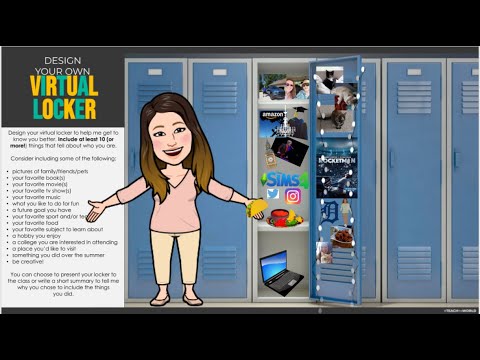 Design Your Own Virtual Locker - YouTube