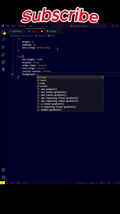 Dynamic Star Rating Project with JavaScript | #coding #javascript #programming #project #code # ...