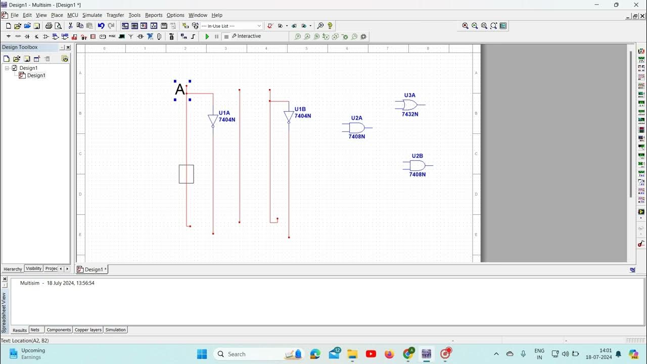 Design and simulate Boolean function using AND OR INVERTER (AOI) (A'B+C). D' - YouTube