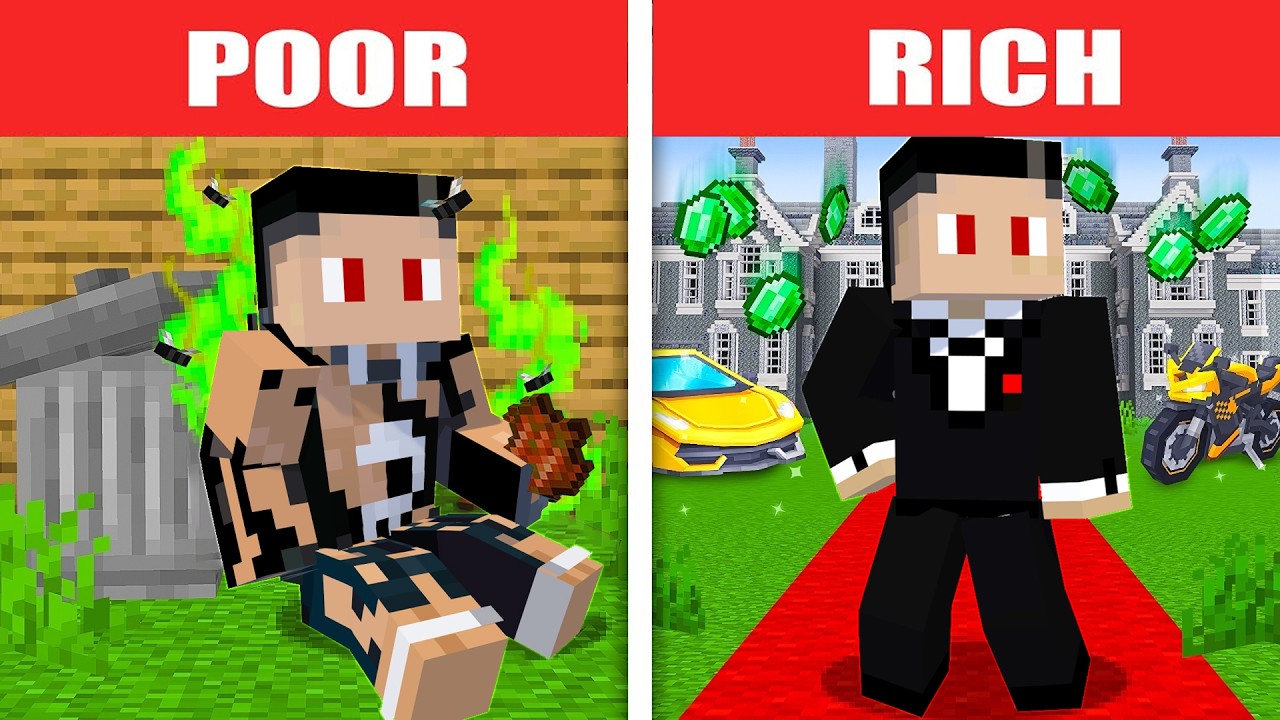 From POOR to RICH Story in Minecraft! - YouTube