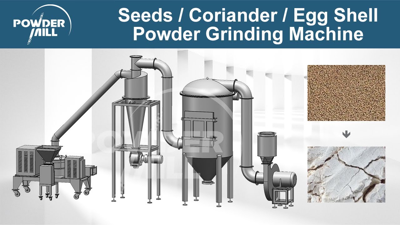 Seeds / Coriander / Egg Shell / Dried Chilli Powder Grinding Machine ...